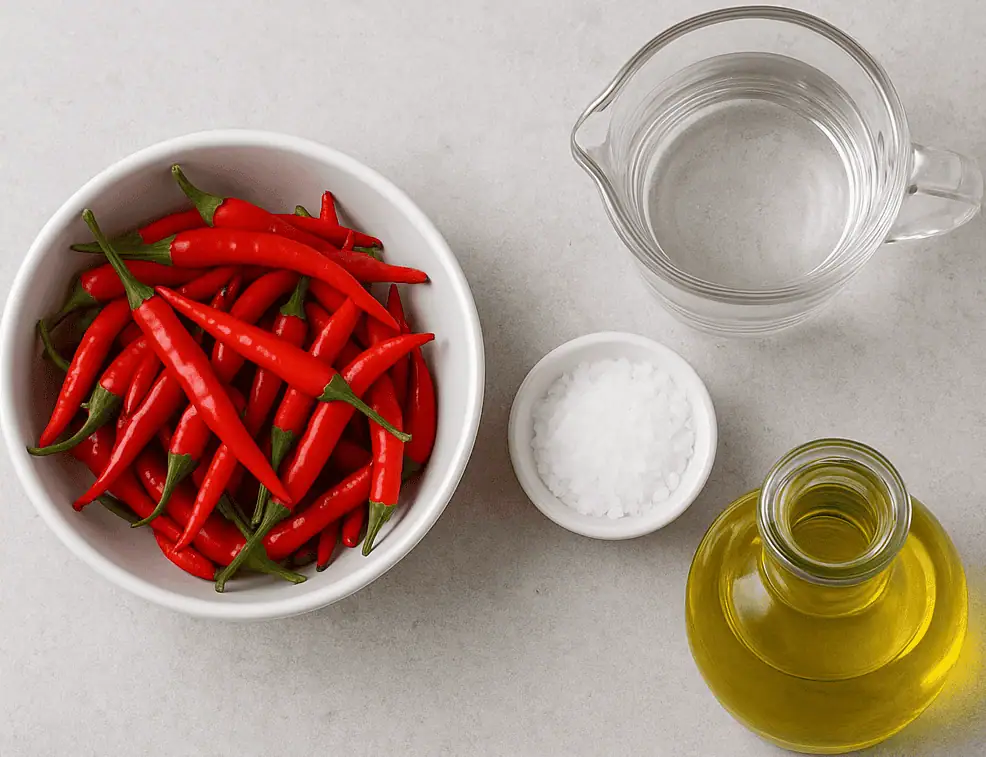 Chillies in Garlic-Infused Oil