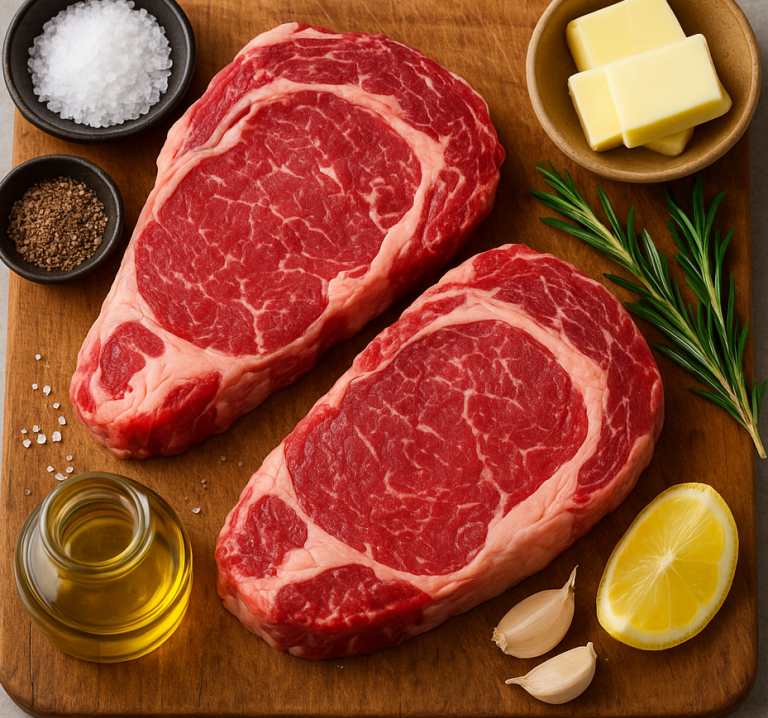 Rosemary Garlic Butter Scotch Fillet on the Braai
