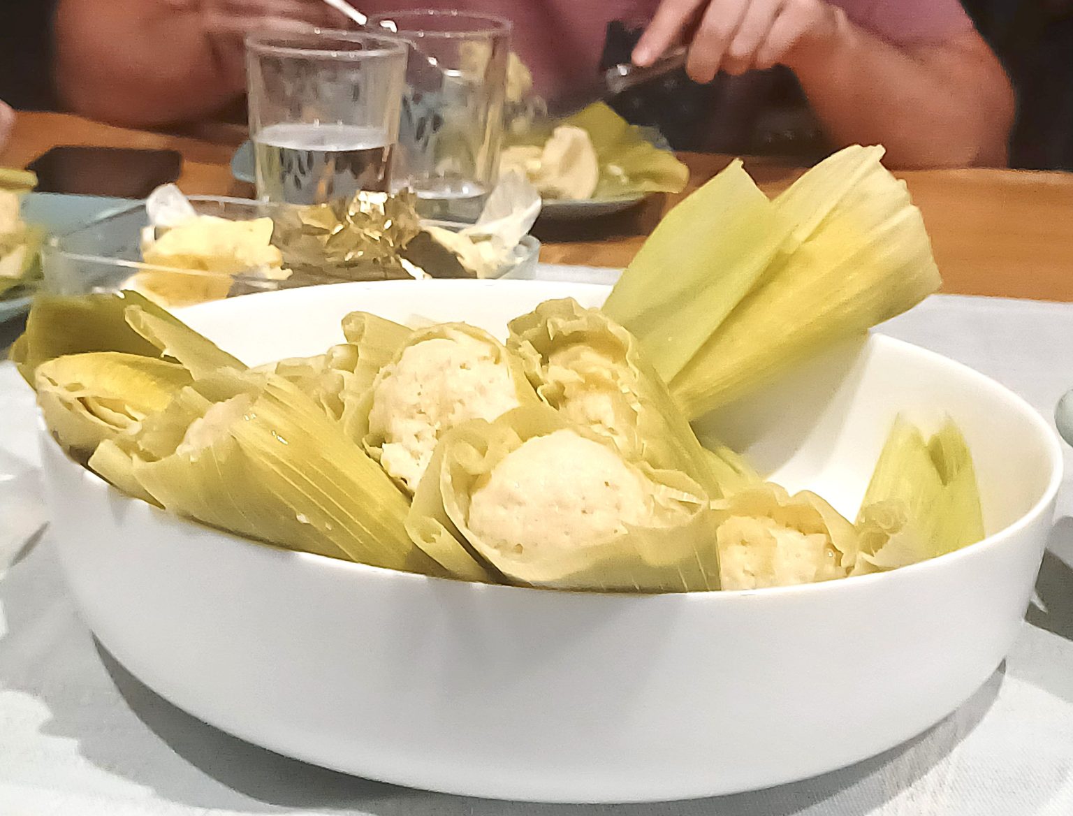 Steamed Corn Bread “Mieliebrood” Wrapped in Mielie (Corn) Leaves