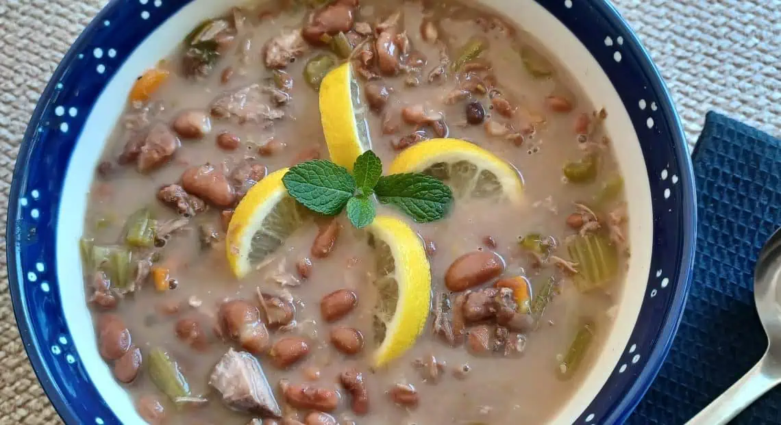 Hearty Pork & Red Bean Soup Kissed with Cumin